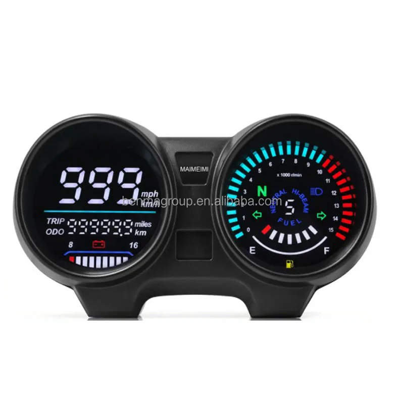 Benma moto parts cg 150cc titan 150 speedometer digital led panel rpm ...