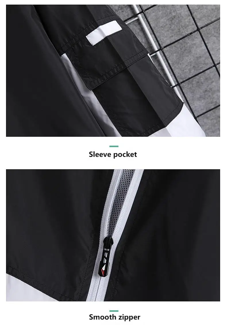Custom Men's Full Zip up Windbreaker Jacket - Lightweight & Waterproof
