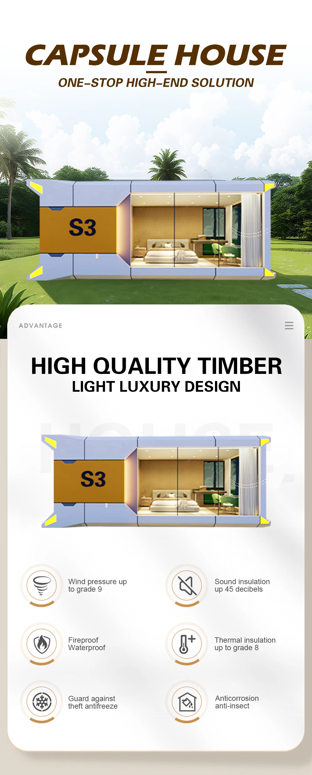 Home Modern Outdoor Space Capsule House Sustainable Stay Prefab Tiny ...