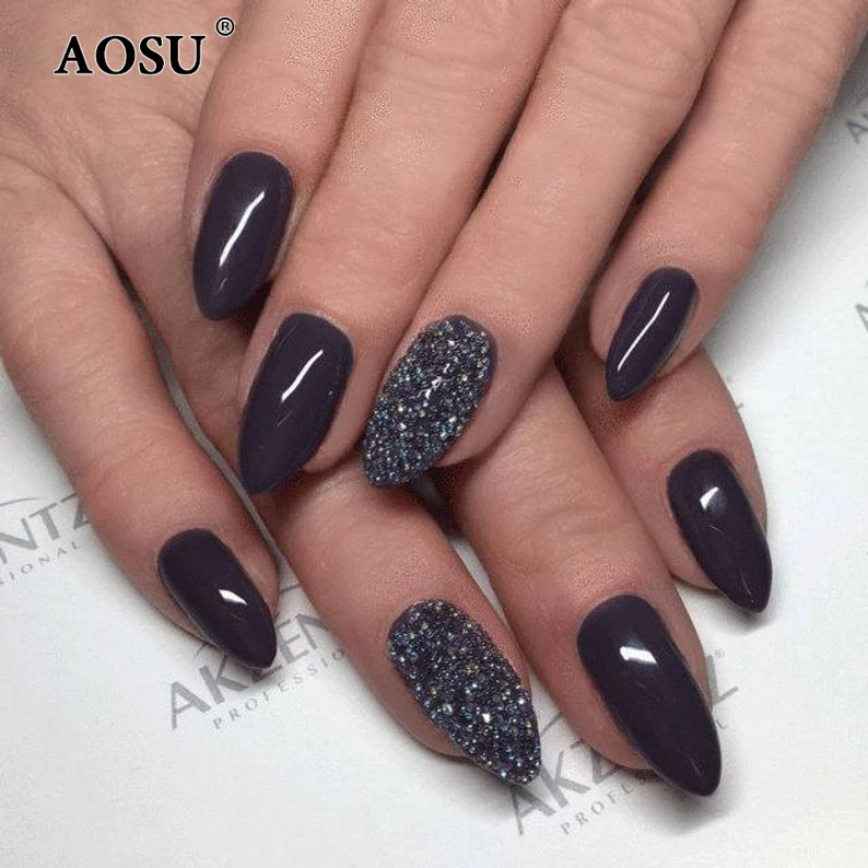 Aosu Top Grade 1.2mm Mini Nail Strass Transparent Ab Glass Crystal ...