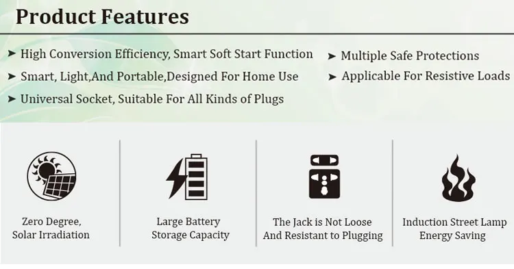WHC Mini Solar Socket Inverter 300W - Efficient Power