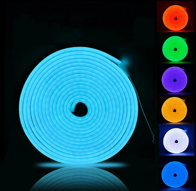 Neon Flexible 12v Rgb 6*12mm Cut Silicone Led Neon Light Strip Rope For ...