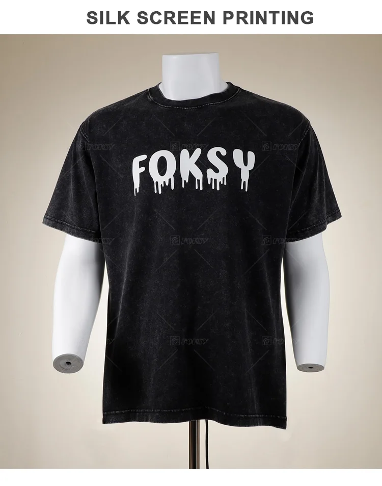 Shop Our Custom Acid Wash Blank Vintage Black White T Shirt