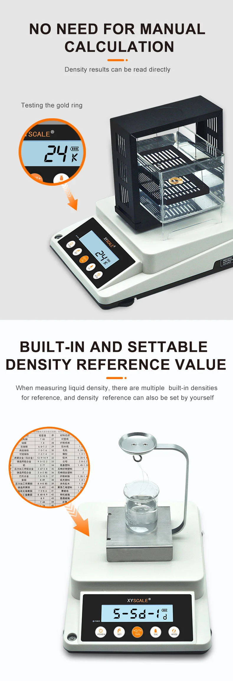 Veidt Weighing 18k 24k Gold Jewelry Density Tester,Electronic Gold ...