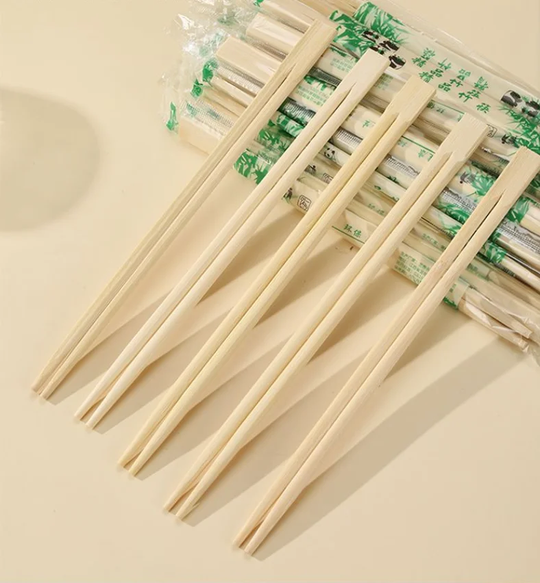 Individually Packaged 24cm Disposable Bamboo Chopsticks Flatware in ...
