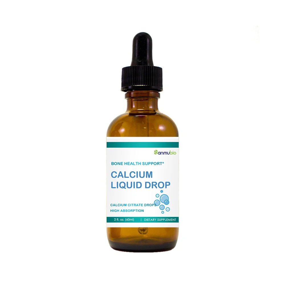 White Label Liquid Calcium Citrate with Vit K2 Calcium Vitamin D3 Drops ...