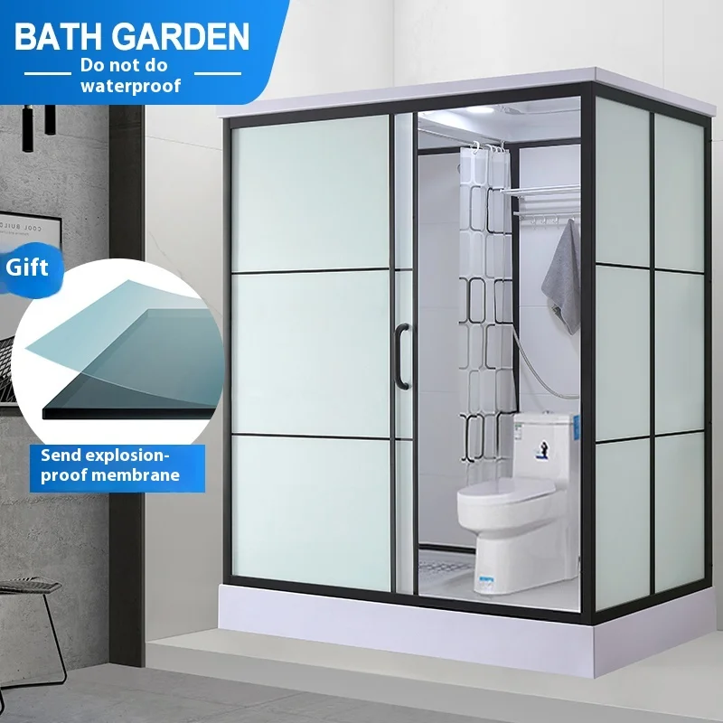 Modern Style Integrated Shower Room and Toilet Acrylic Simple Home ...