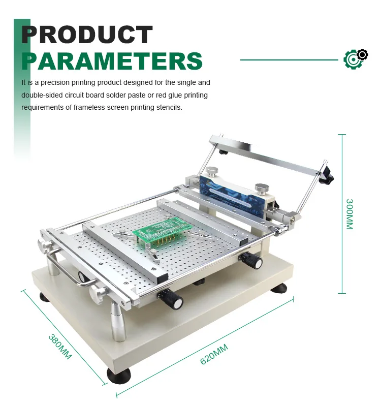 ITECH PTR-C300 Manual PCB Stencil Printer for SMT Production