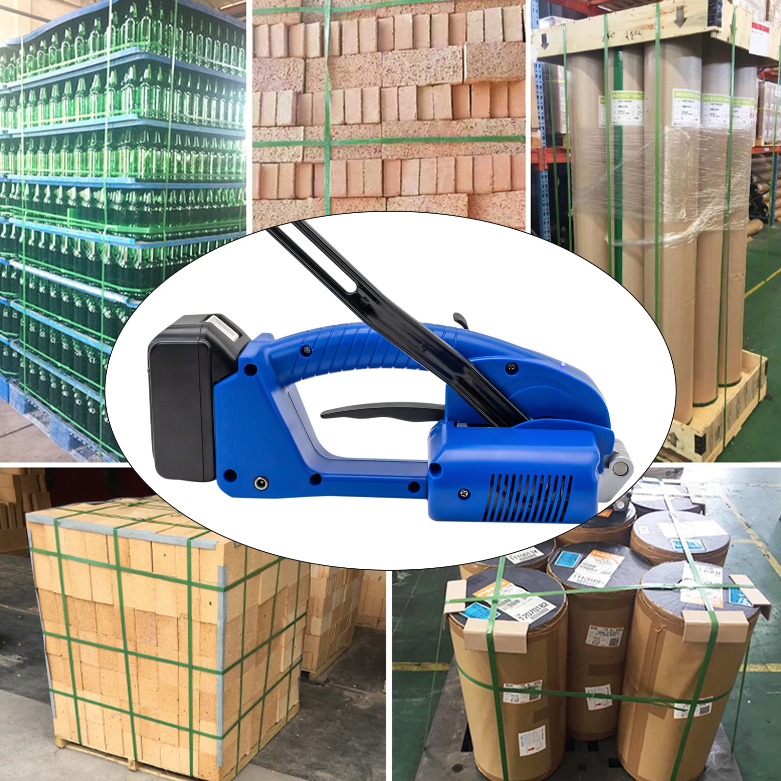 Manual Control Battery Powered Strapping Tool V1 for Plastic Belt Strap