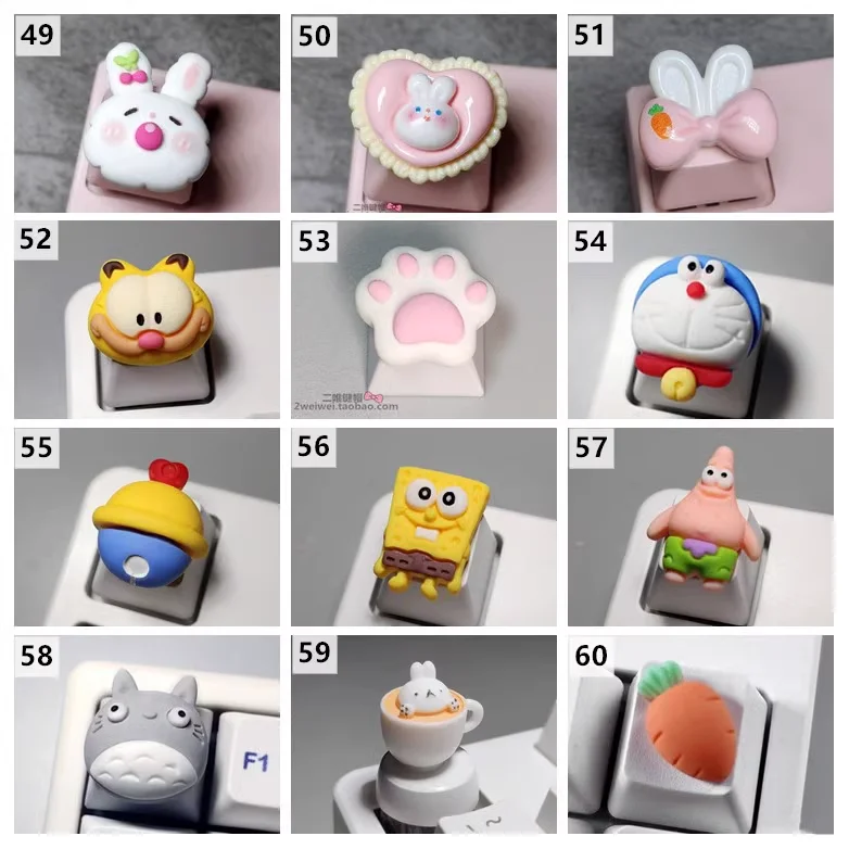 Lovely Cartoon Cute Custom Mechanical Keyboard Gaming Mechanical ...