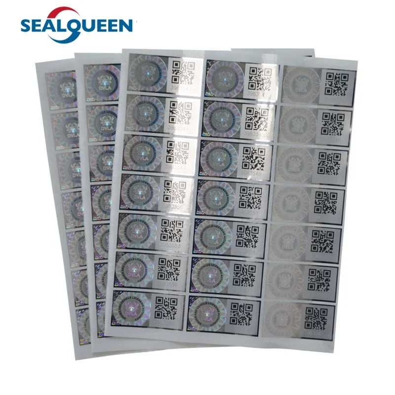 Hologram Qr Code Tamper-evident Security Seal Sticker Void Labels With ...