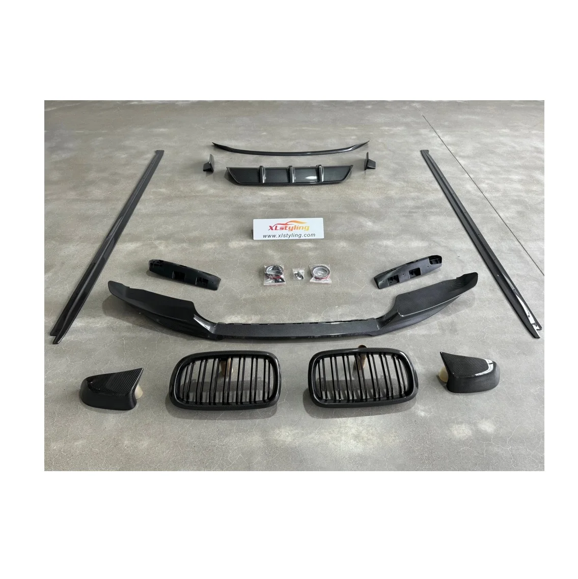 Car Accessories Conversion Bodykit Carbonfiber Front Lip Diffuser For ...