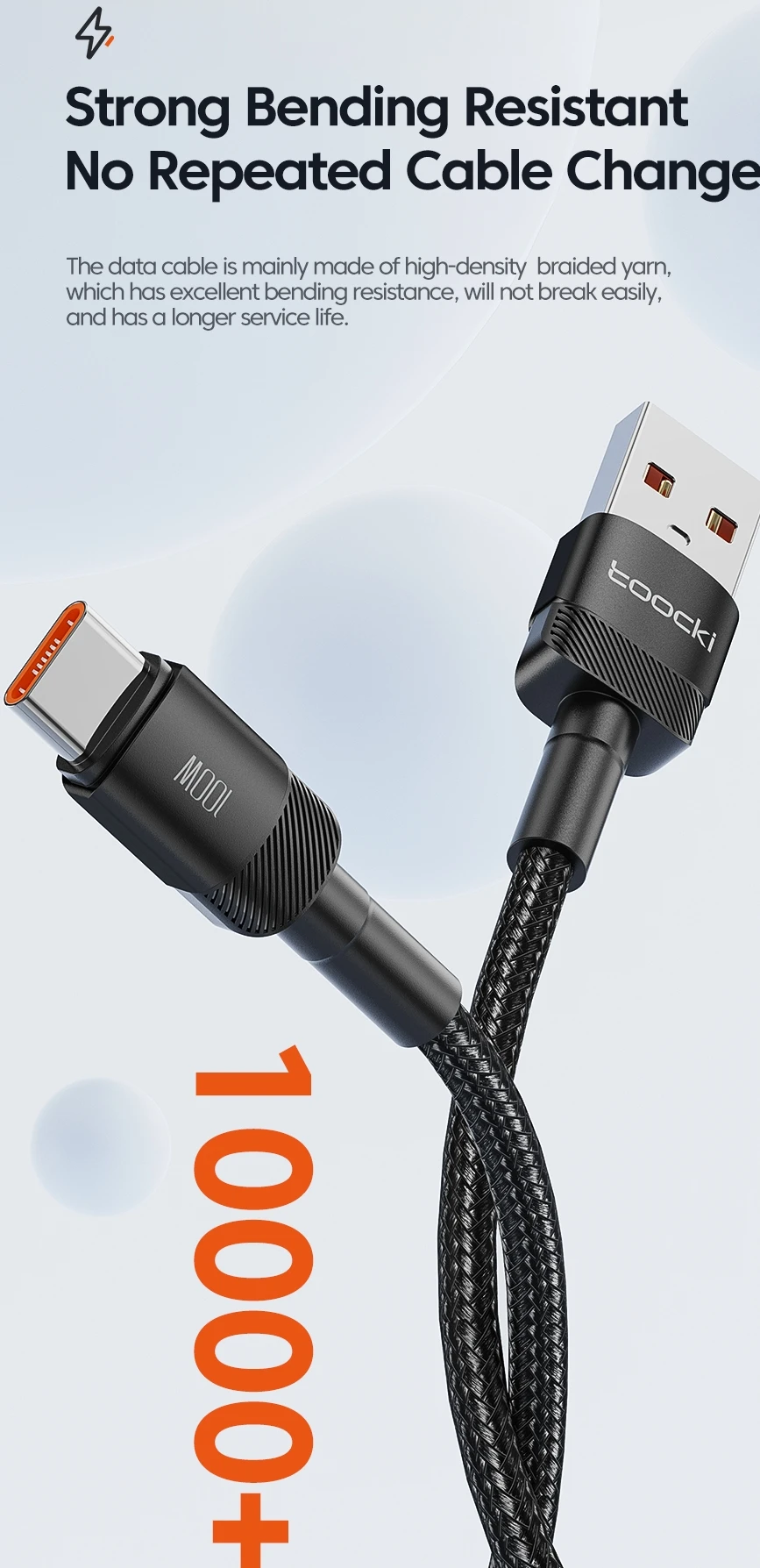 Toocki Wholesale Pd 100w Fast Charging Usb Data Cable Type C Charging ...