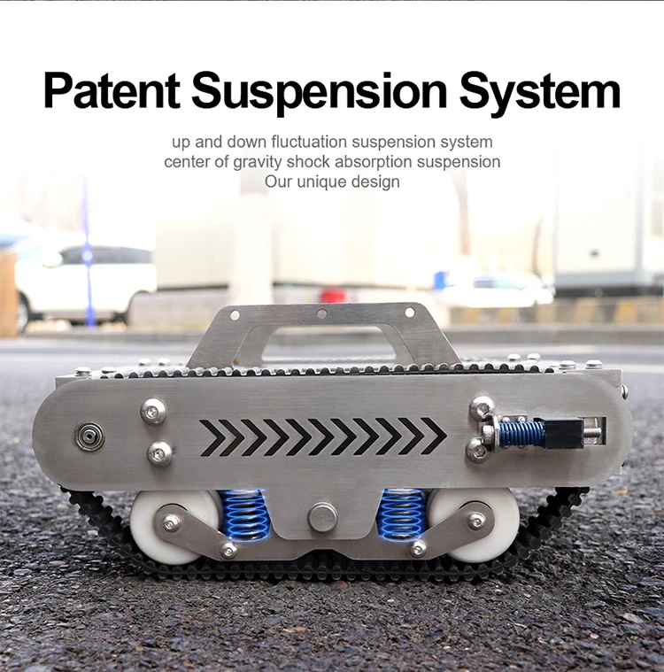 Small Rubber Track System with Chassis - Smart Robot Platform