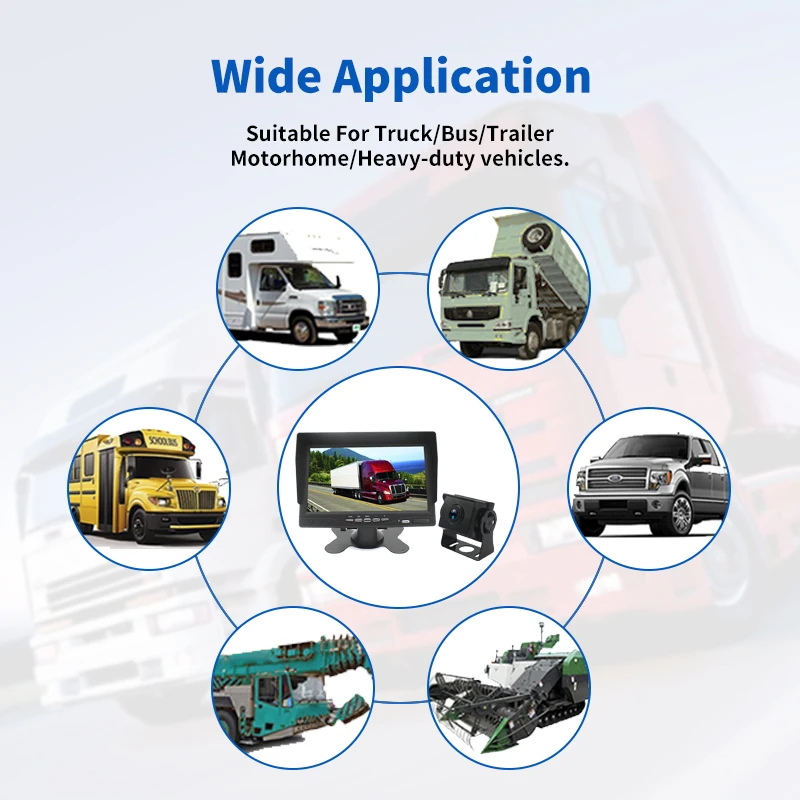 24v Truck/bus Reversing Camera System With 7 Inch Digital Monitor 1080p ...