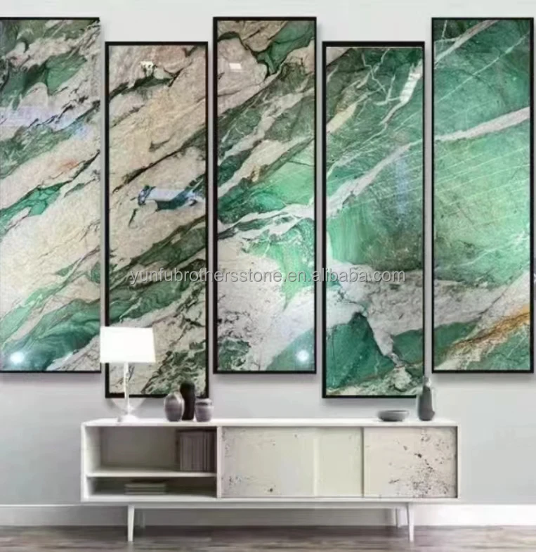 Luxury Natural Stone Brazil Marble Slab Backlit Sodalite Green ...