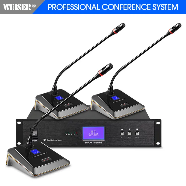 M-9000 Digital Conference Microphone System Wired Condenser Delegate ...
