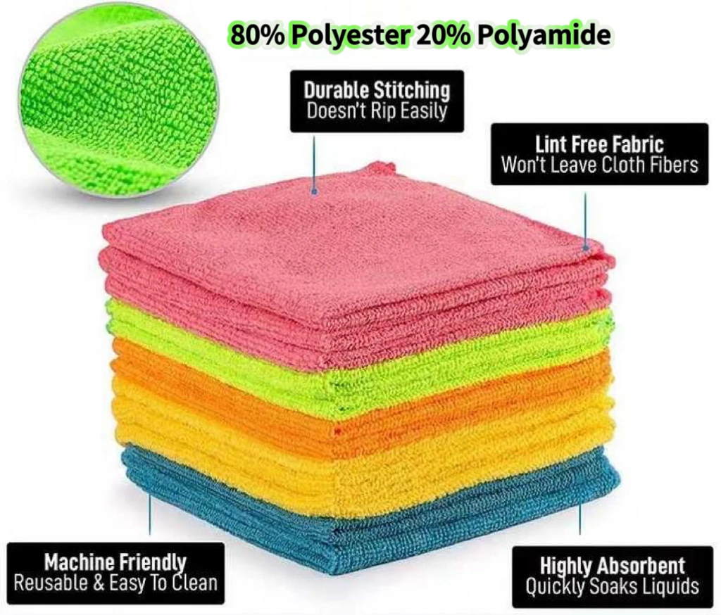 Custom Colors Microfiber Cleaning Cloth Kitchen Towel Microfiber Cloth ...