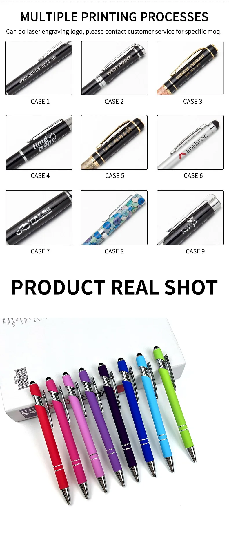 Personalized Screen Touch Ballpoint Pen for Phone Metal Point Ball Pen ...