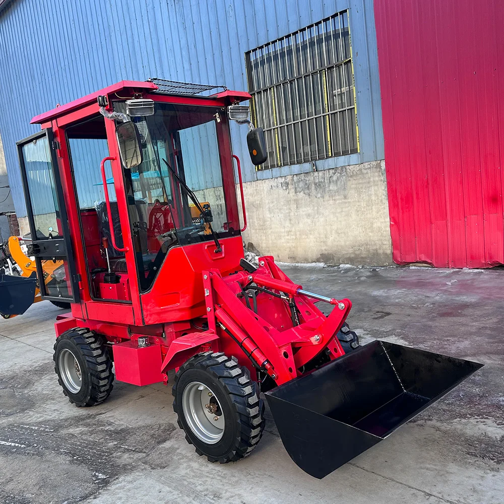 Free Shipping China New LOADER with Front Loader 4x4 4WD Mini Loader