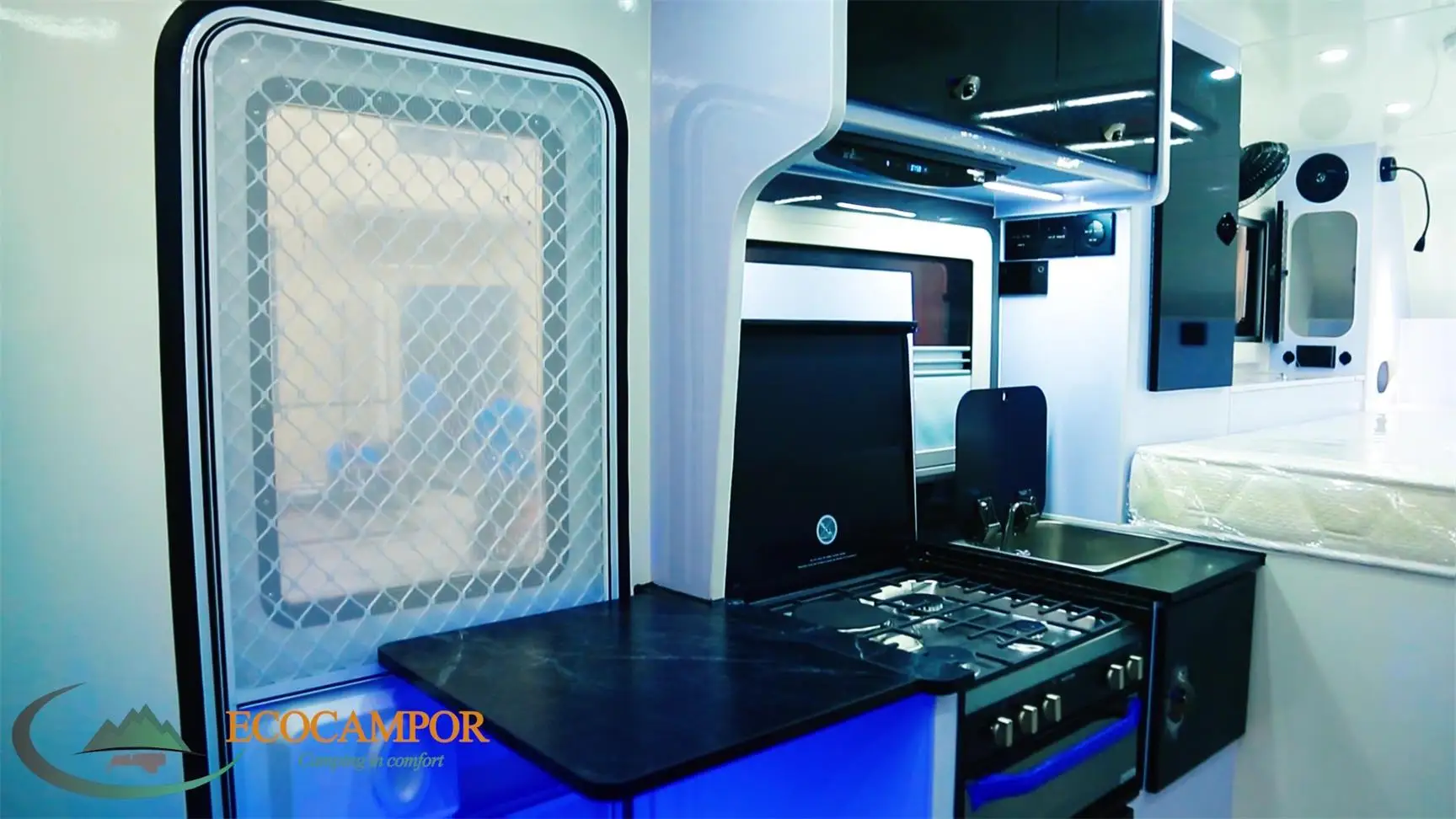 Ecocampor Overhead Truck Small Campers with Slides for Sale