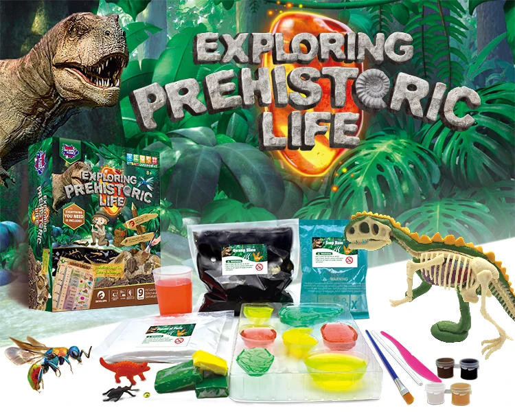 Explore Prehistoric Life Excavating Dinosaur Skeletons 3D Models DIY ...