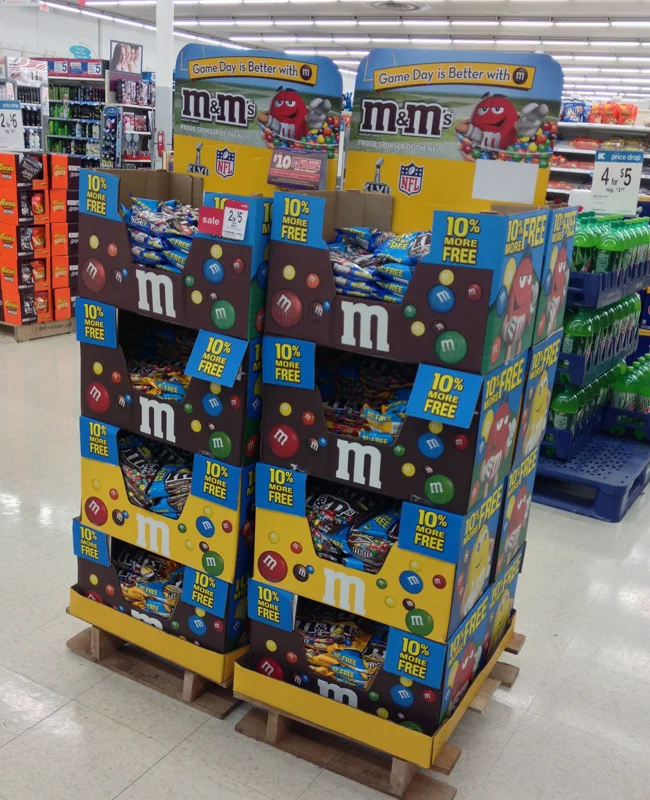 Custom Cardboard Floor Display Stand for Retail – Perfect for Potato ...