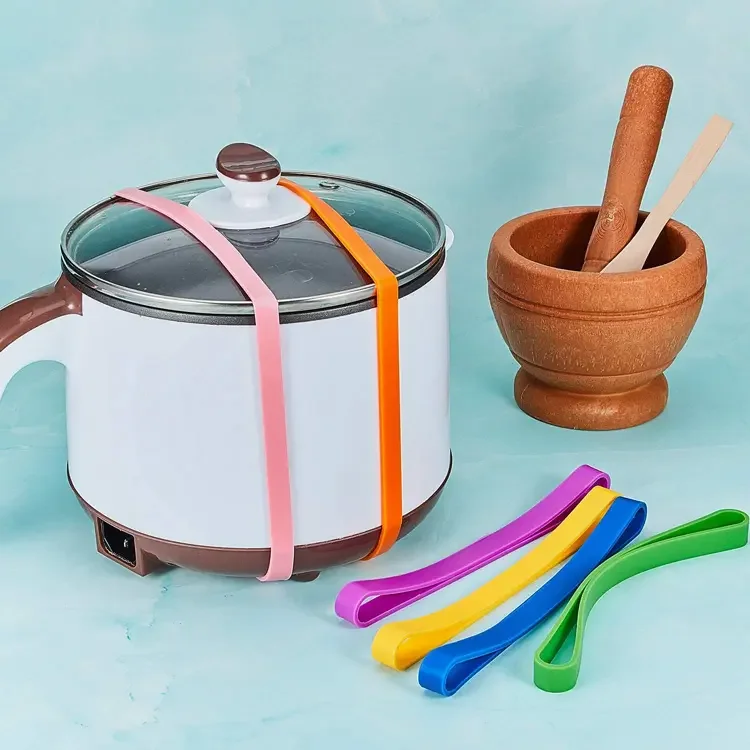 Silicone Rubber Wrapping Bands For Fixing Cooking Stuff And Notebook ...