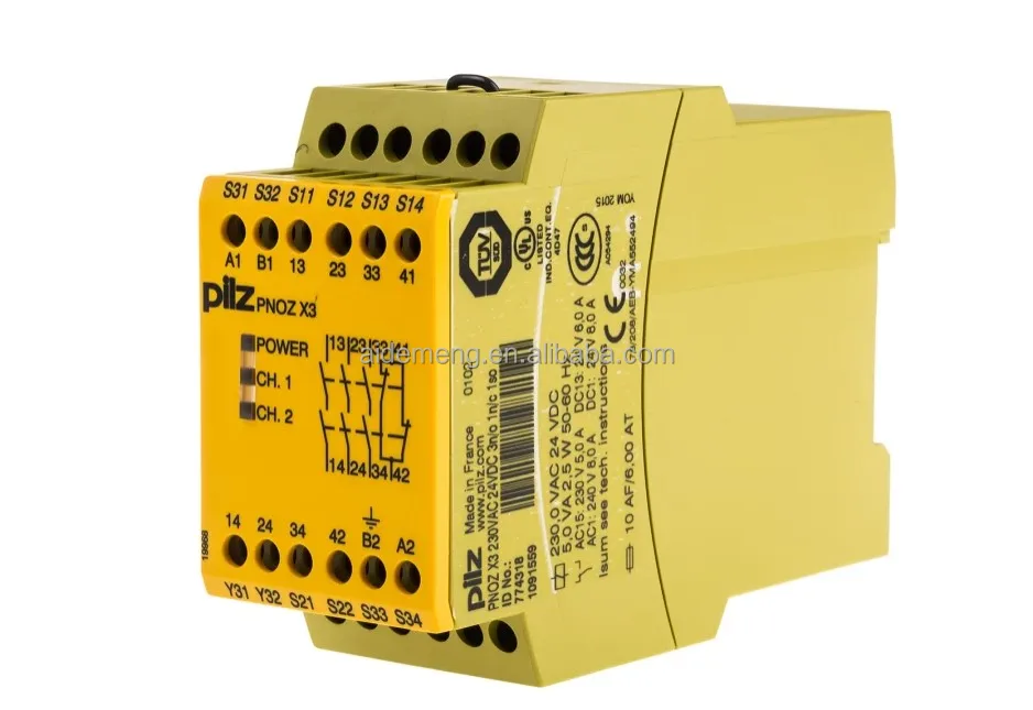 Original Brand Dual Channel 24v Ac/dc Safety Relay Safety Switch 750106 ...