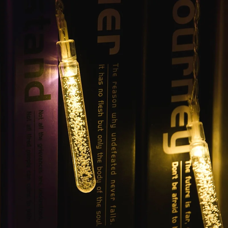 100led Waterproof Crackled Glass Column Solar Led String Light Of ...