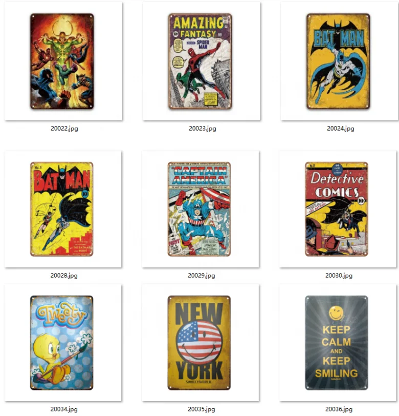 Popeye Cartoon Metal Sign Vintage Plaque Tin Sign Wall Decor for Bar ...