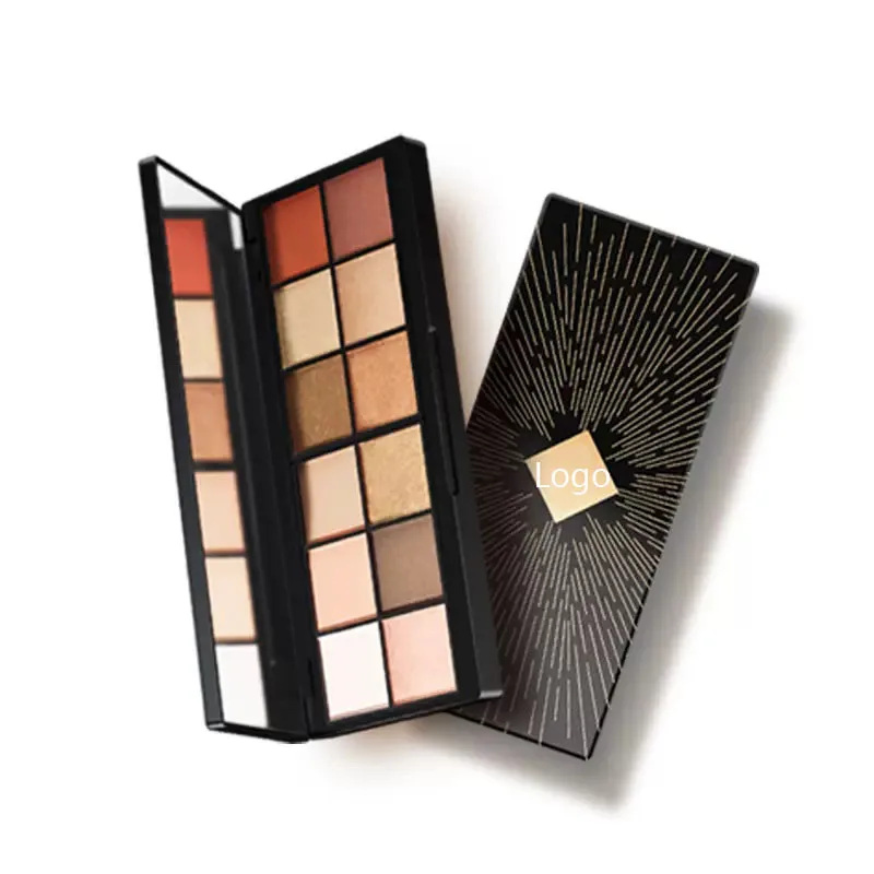 Cosmetics Custom Logo 12-color Diamond Eyeshadow Palette Loose Glitter ...
