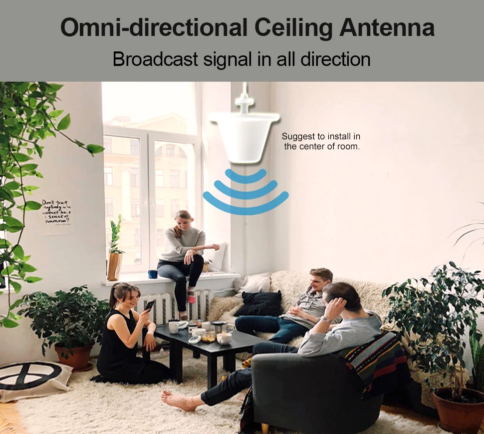 Indoor Omni Directional Ceiling Mount Antenna 4G 5G 698-6000Mhz LTE ...
