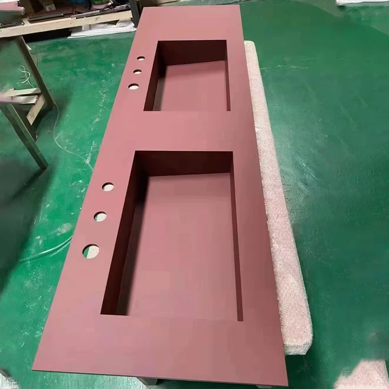 Custom Modern Design Waterproof Non-Foldable Integrated Wash Basin Sink ...