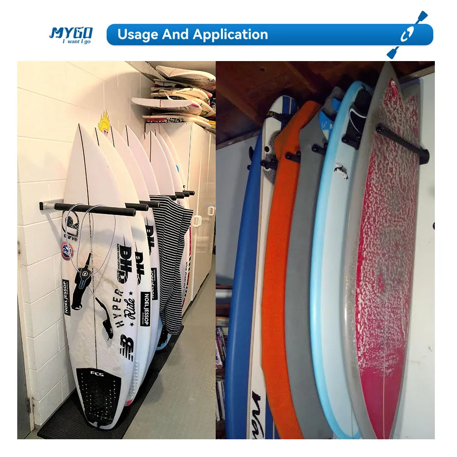 Heavy Duty Aluminum Sup Storage Rack Wall Surfboard Holder Stand Up ...