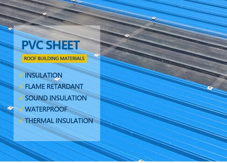 Durable, Soundproof PVC Roof Sheets - Anti-corrosion