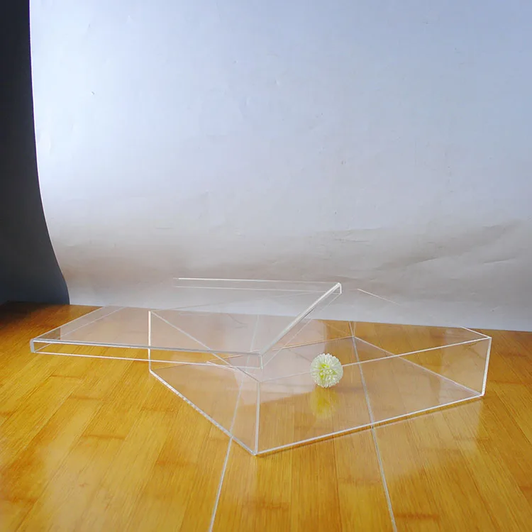 Plastic Boxes Small Clear Acrylic Rectangle Storage Box With Lid - Buy ...