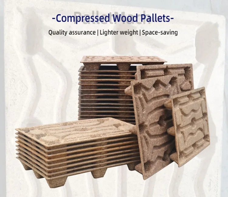 1200*1000mm Compressed Wood Pallets - Durable & Recyclable