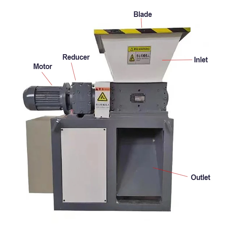 Plastic Shredder Couple Shaft Waste Circuit Board Shredder/plastic ...