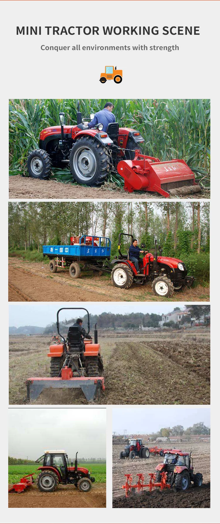 30hp 40hp 4wd 4x4 Trackter Tractor Agricultural 4x4 diesel Wheeled ...