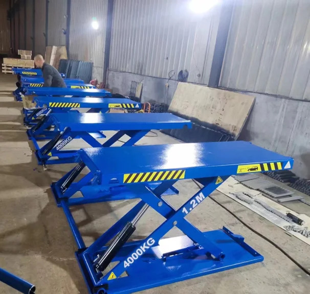 1.2m/1.4m And 4t Mobile Scissor Car Lift 4000kg Movable Scissor Lift ...
