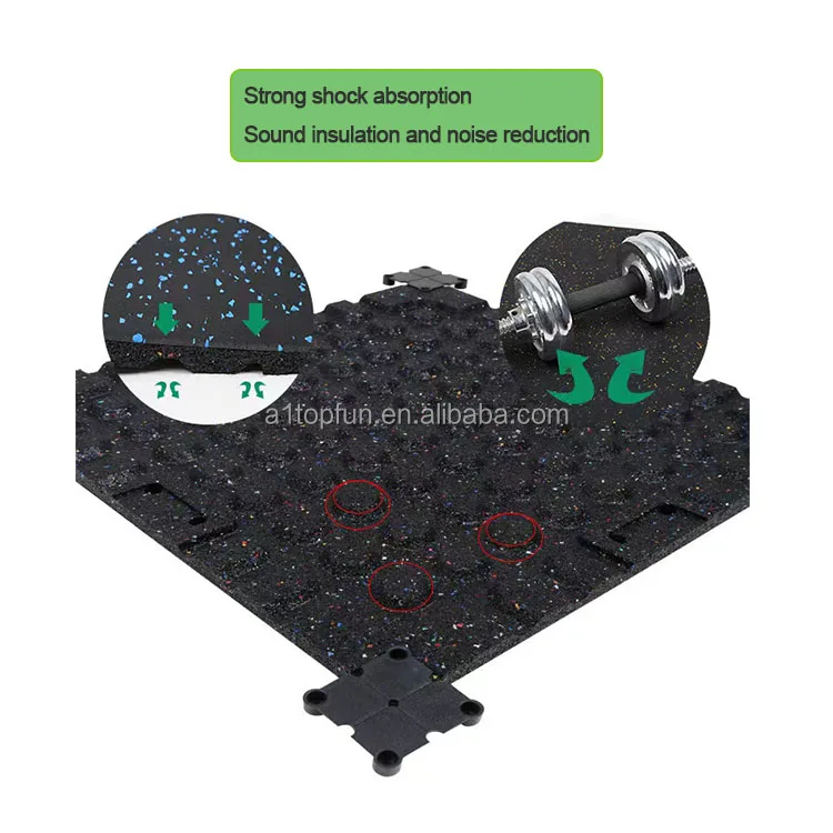 Outdoor Safety School Playground Fitness Gym Rubber Tile Rubber Floor ...