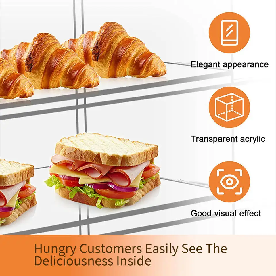 Custom Acrylic Bakery Counters Bread Display Cabinets Baking Display ...