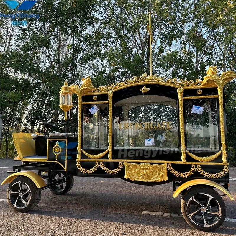 Factory Customized Exquisite Platinum Horse Hearse Electric Funeral Car ...
