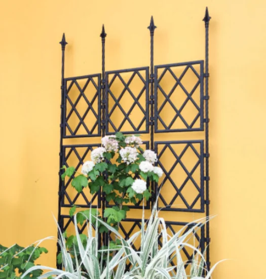 Baroque Flower Frame Plant Climb Hanging Frame Trellis Plant Support Fence Garden Tower Obelisk ...