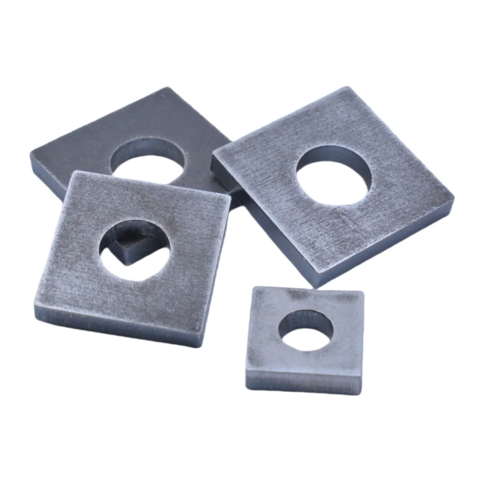 Customizable Thick Steel Square Washers With Zinc Plated Bearing Plate ...