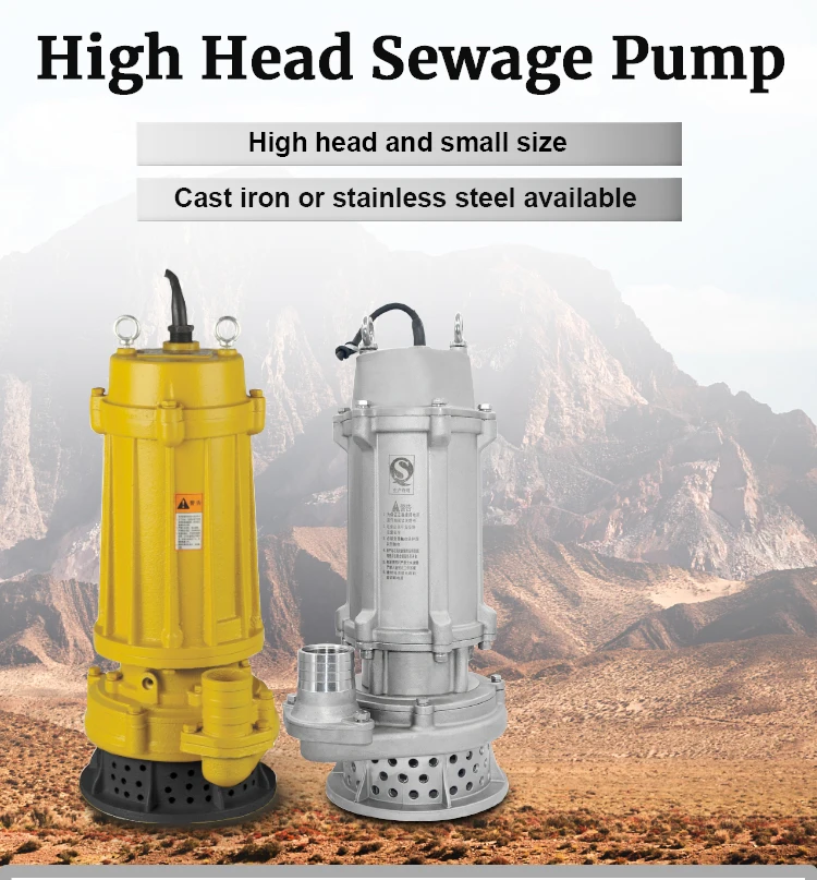 High Pressure Centrifugal Guide Rail Systems Submersible Pumps for ...