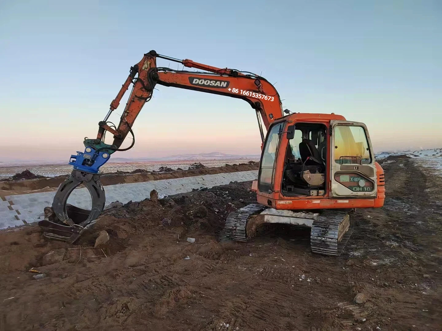 HM04 Hydraulic 360°Rotating Wood Log Timber Steel Stone Double ...