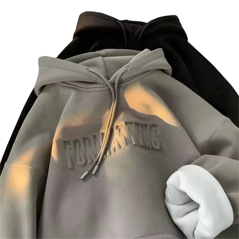 Yite 3d Embossed Hoodie Custom Logo Heavyweight French Terry Cotton ...