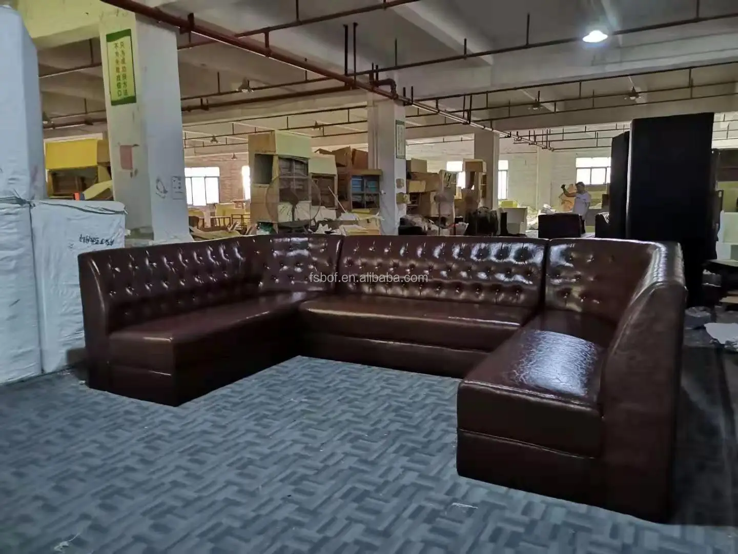 Custom KTV U-Shaped Sofa Booth - High-Class Dance Hall Sofa